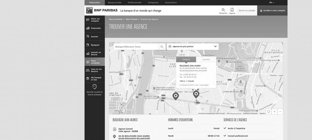 Google Maps for banking - Web Geo Services